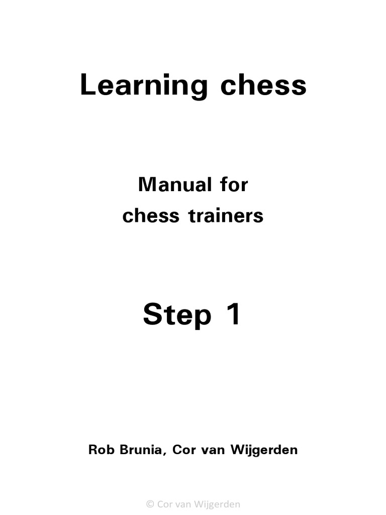 Learning Chess: Manual For Chess Trainers | PDF | Chess | Memory