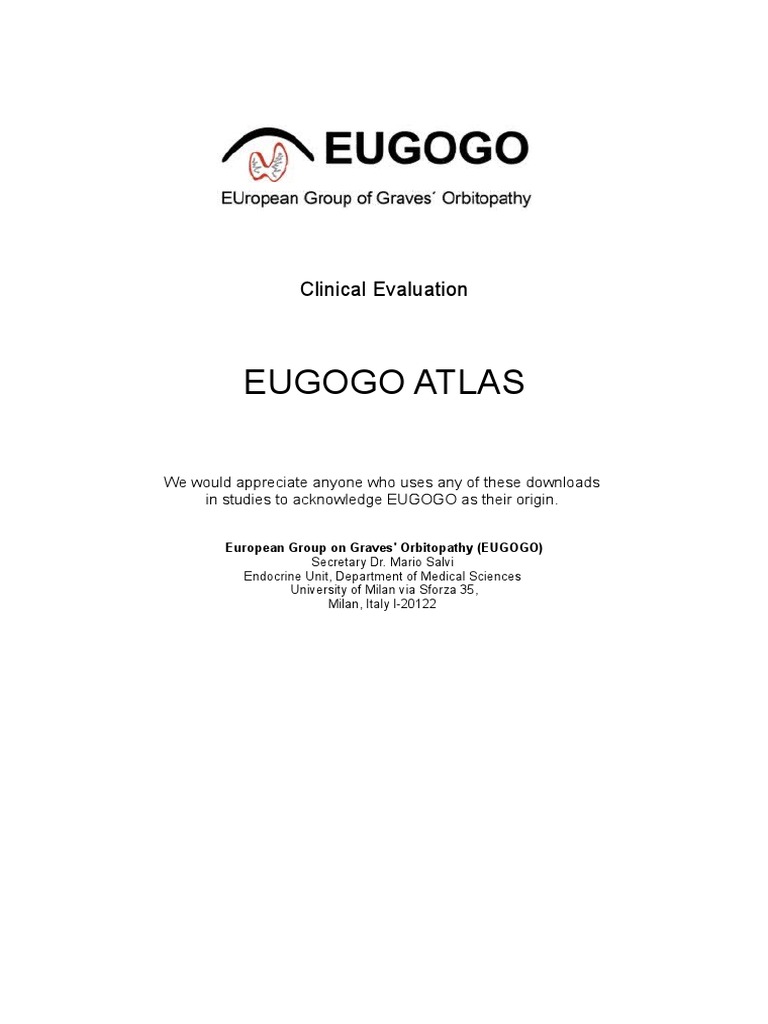 EUGOGO Guidelines for Graves' Orbitopathy | PDF | Eye | Vision