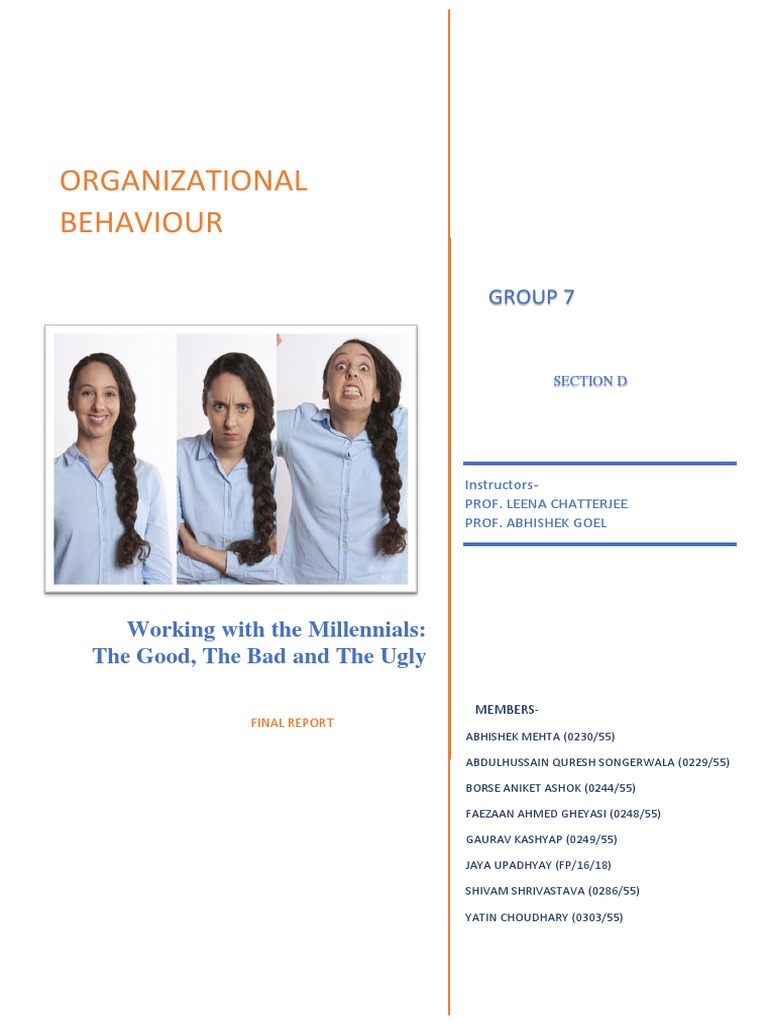 GROUP 7 Final Report OB | PDF | Millennials | Employment