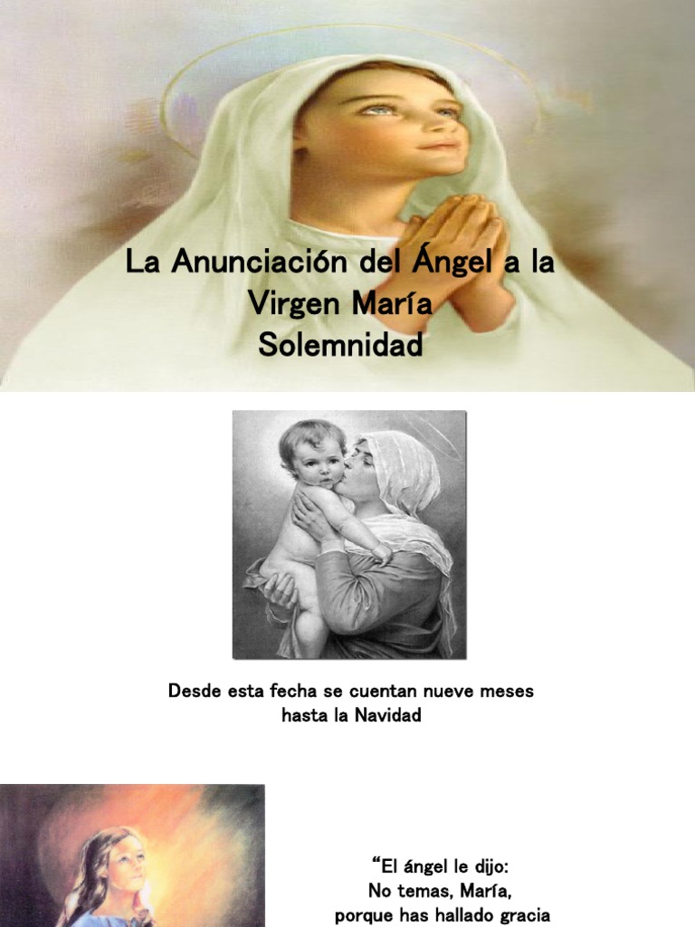 El Fiat de Maria La Anunciacion RSR | PDF | María, madre de Jesús ...