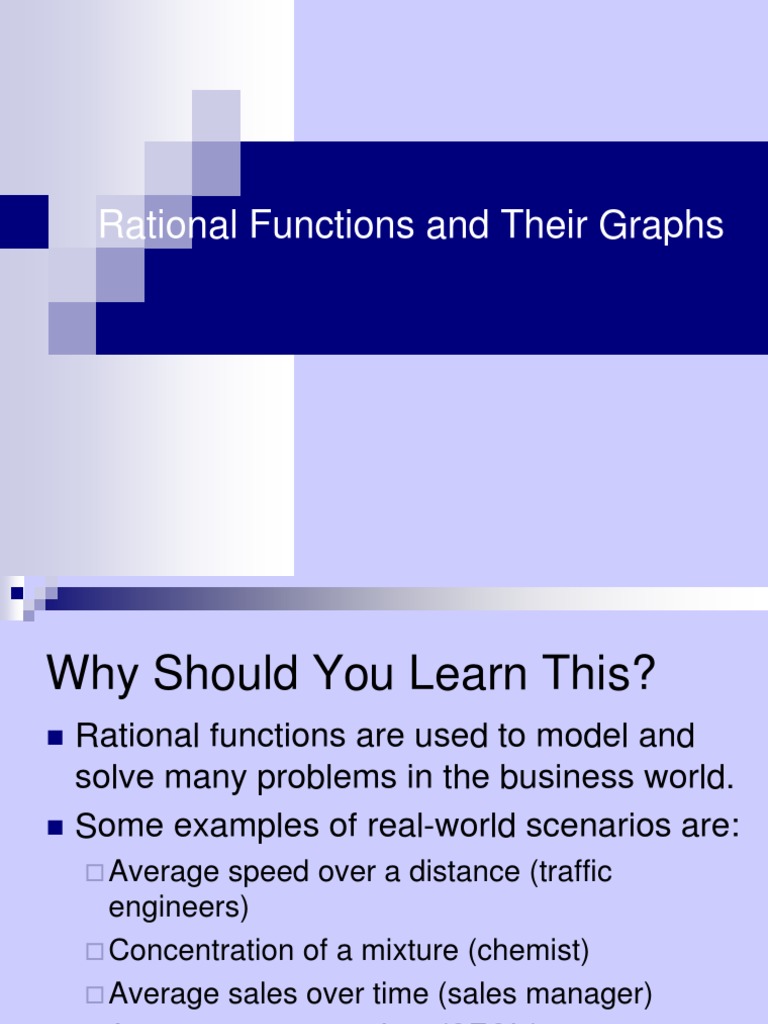 Rational Functions and Their Graphs | PDF | Asymptote | Fraction (Mathematics)