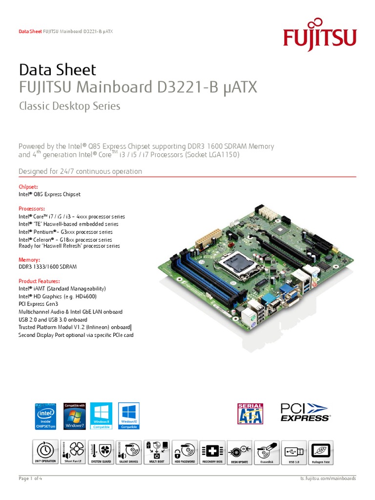 D3221-A Motherboard Layout | PDF | Bios | Usb