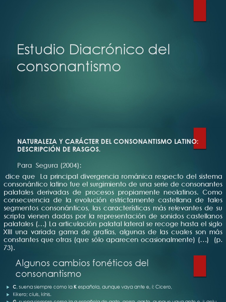 Evolución del Consonantismo Latino | PDF | Fonema | Fonética