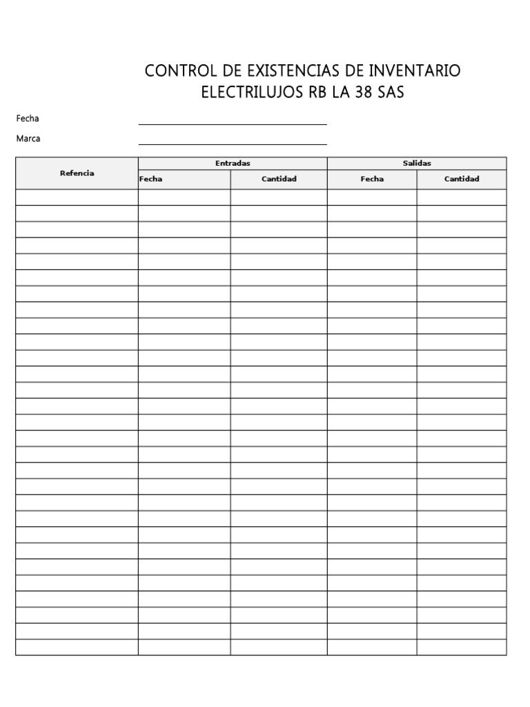Forvm Plantilla Kardex Inventario | PDF