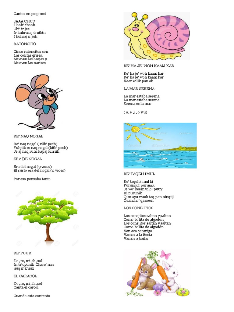 Cantos en Poqomchi | PDF