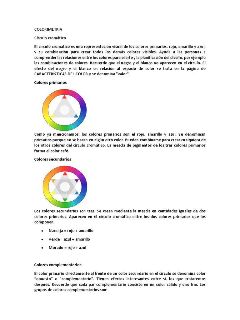 COLORIMETRIA | PDF | Color | Amarillo