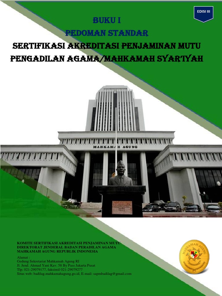 Buku I Pedoman Standar SAPM Tingkat Pertama Edisi III - 2018 PDF | PDF