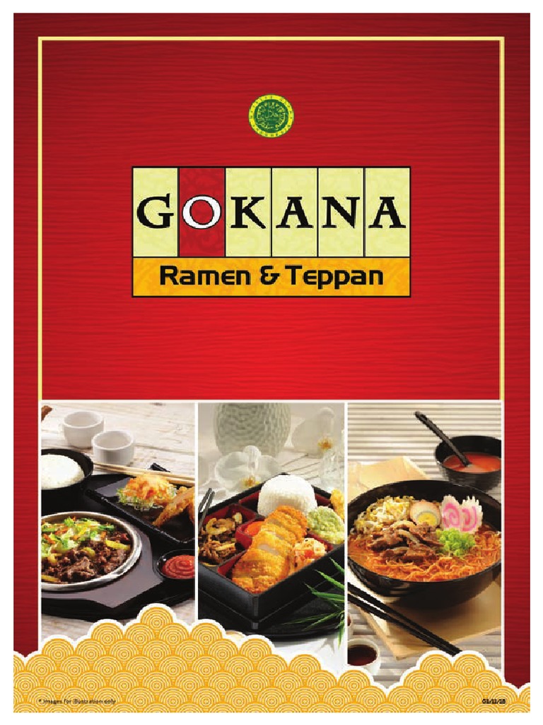 Gokana Ramen Teppan Menu PDF | PDF