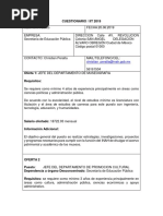 Formato Itt (2019) | PDF | Turismo | Turismo y Ocio