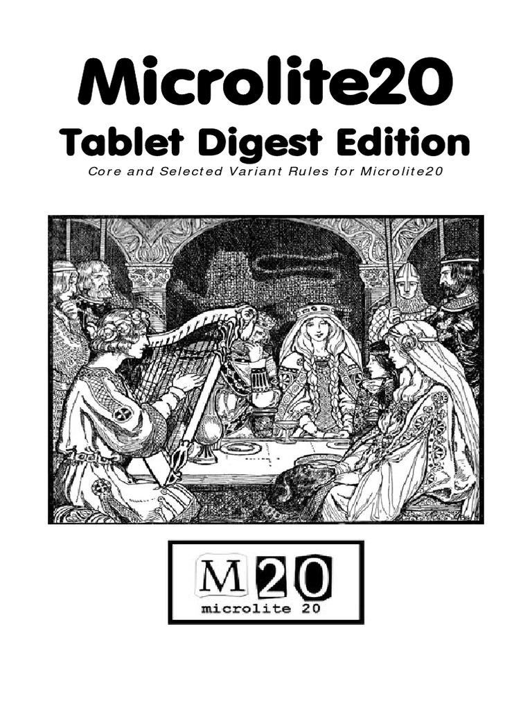 Microlite20 Tablet Digest Edition 1.0 Final | PDF | Dungeons & Dragons