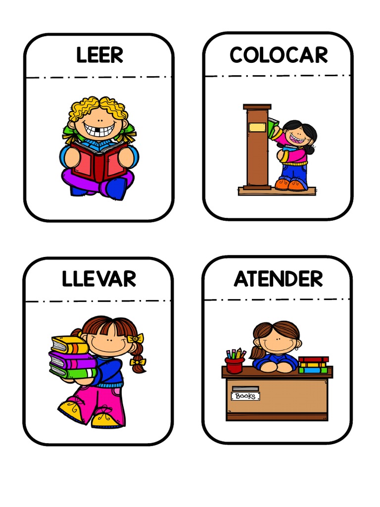 Tarjetas de Verbos | PDF