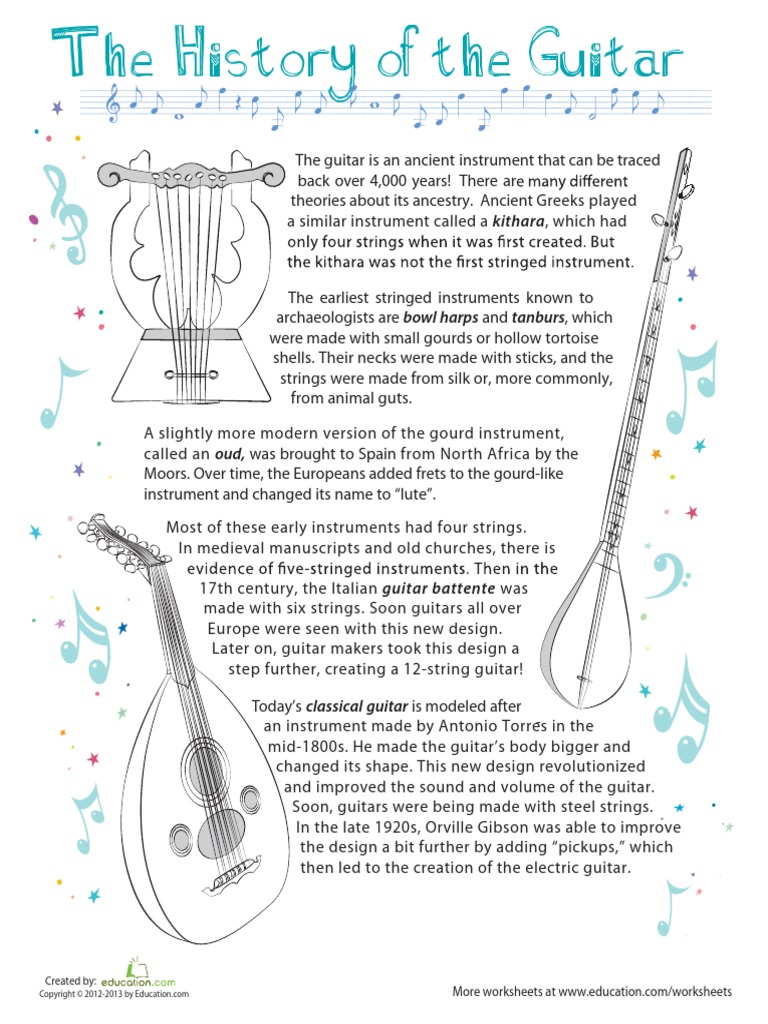 History of Guitar | PDF | Guitars | String Instruments