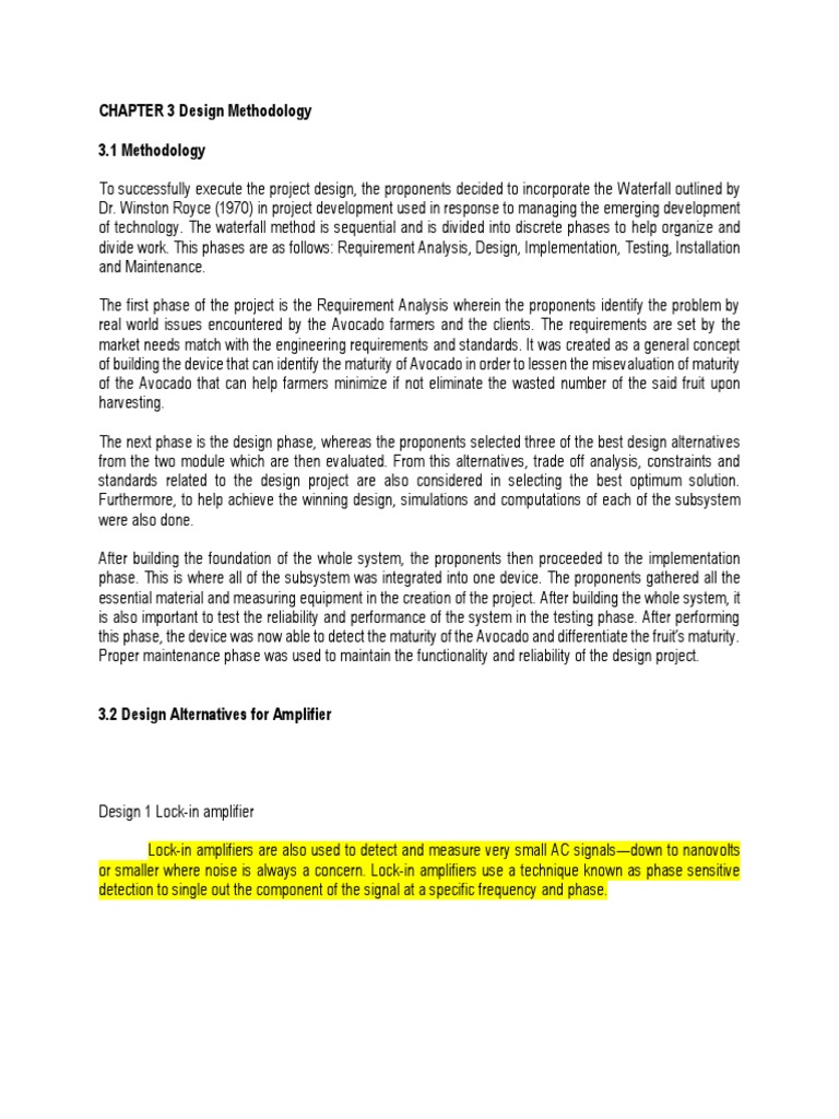 CHAPTER 3 Design Methodology 3.1 Methodology | Download Free PDF ...