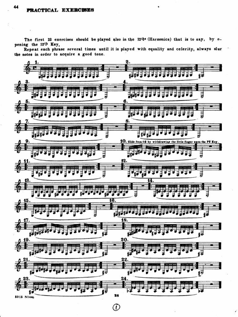 Clarinet Technique Exercise | PDF