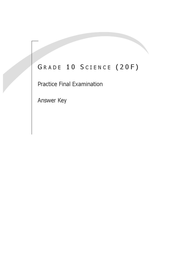 Practice Final Examination Answer Key: Rade Cience | PDF | Atmosphere ...