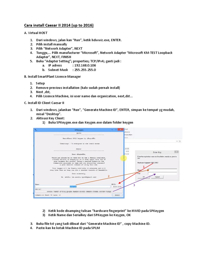 Panduan Instalasi Caesar II | PDF