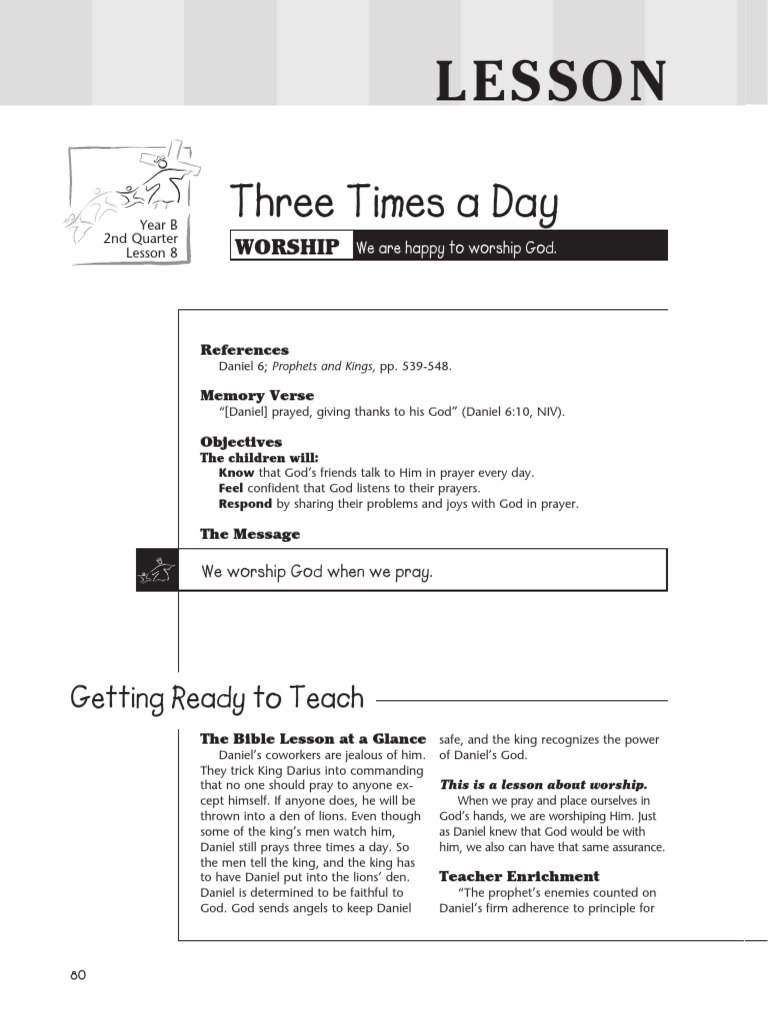 Lesson 8 Kinder Sabbath School PDF | PDF | Prayer | Perfume