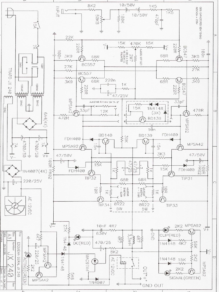 Amplificador JX-240 | PDF