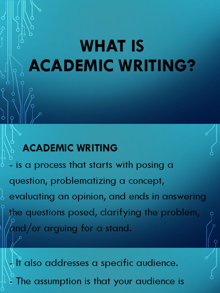 Academic Writing | PDF