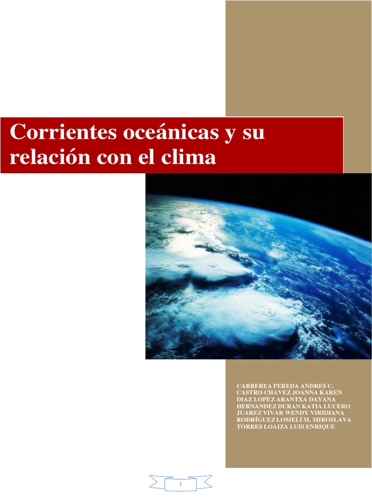 Corrientes Oceanicas y Su Relacion Con e PDF | PDF | océano Atlántico ...