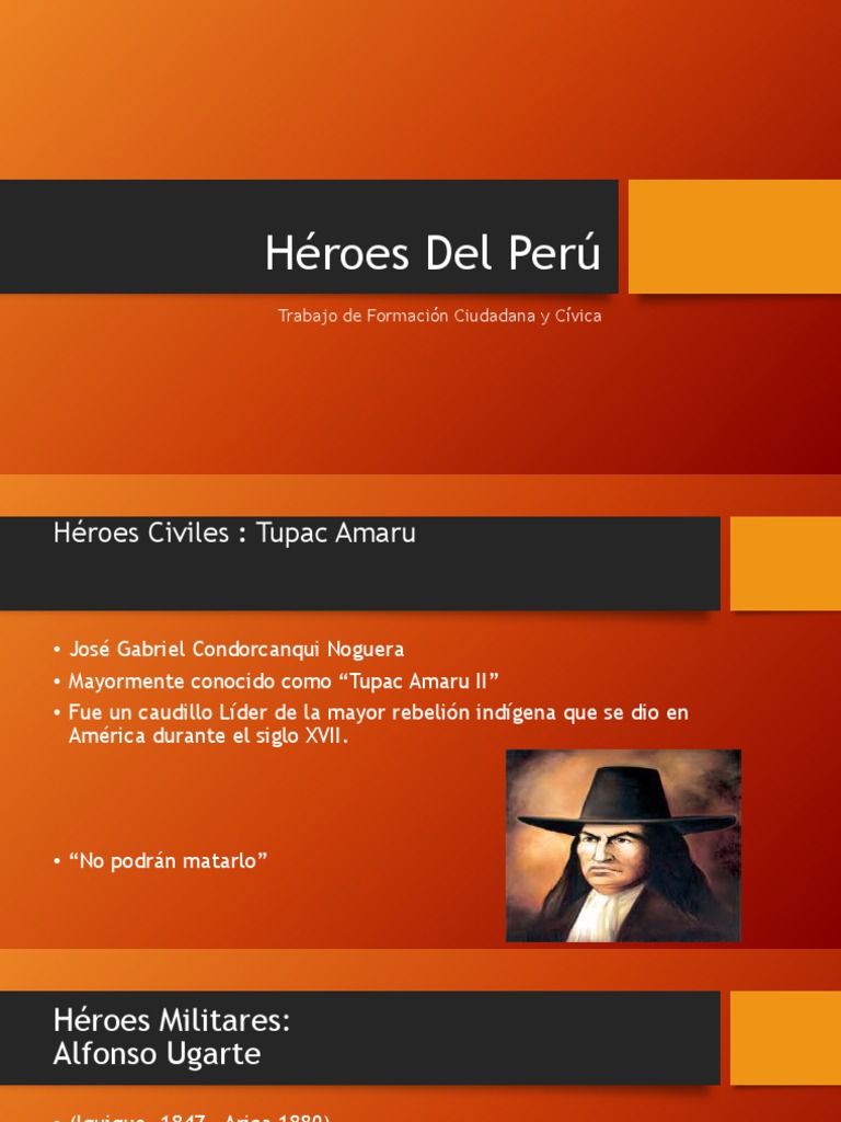 Héroes Peruanos: Civiles y Militares | PDF