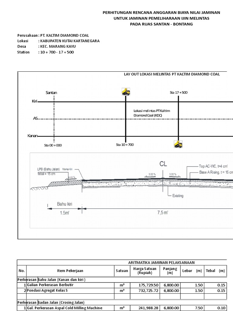 Jaminan PT - Kaltim Diamond Coal | PDF