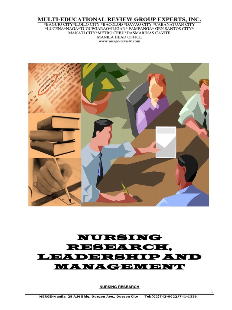 Nursing Research, Leadership and Management: Multi-Educational Review Group Experts, Inc | PDF ...