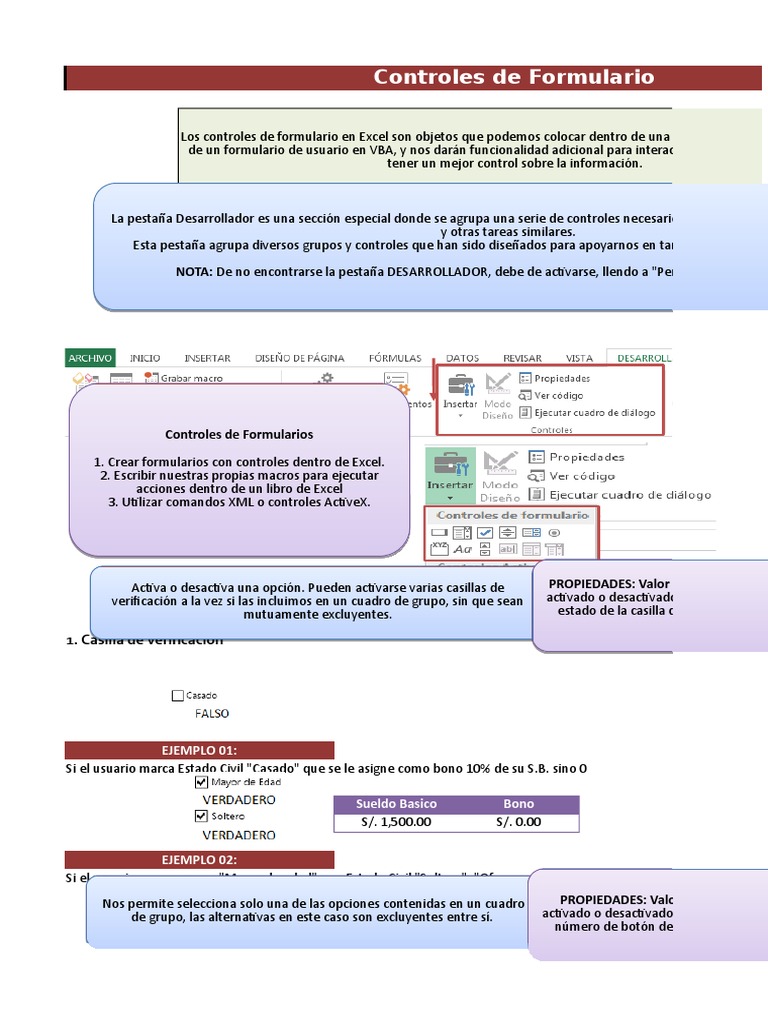 Controles de formulario en Excel: cómo crear formularios interactivos ...