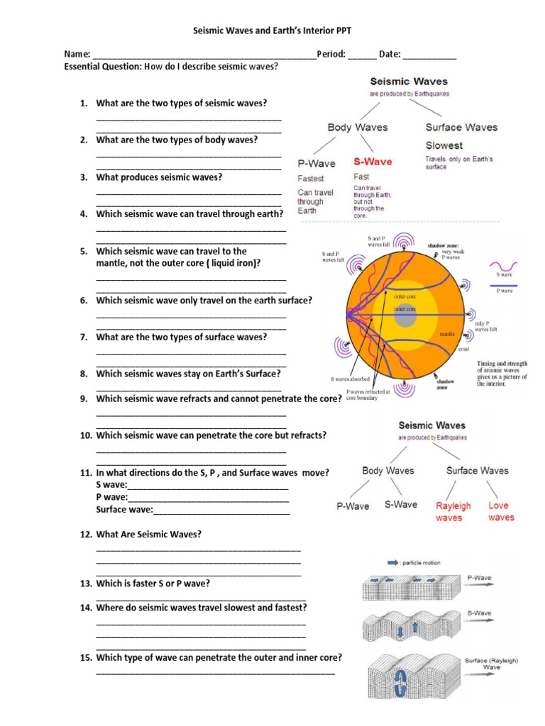 Seismic Waves and Earths Interior | PDF | Earthquakes | Geology
