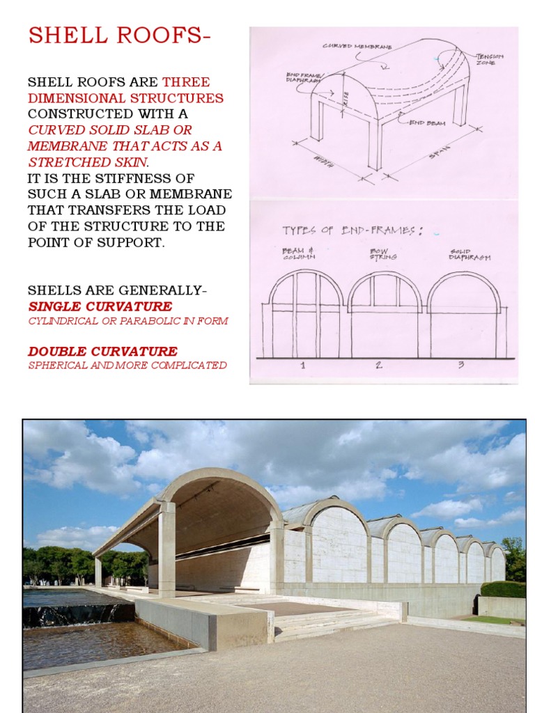 Shell Roofs Are Constructed With A | PDF