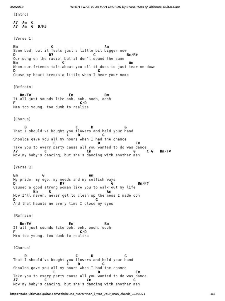 Stand By Your Man Guitar Chords