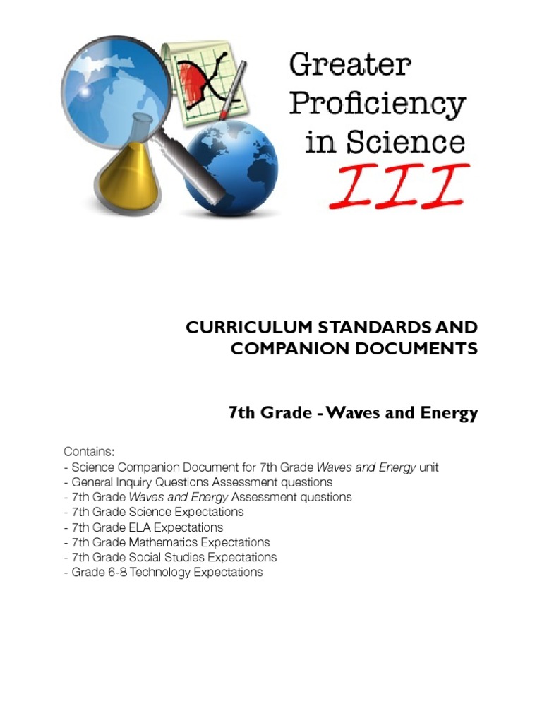 7th Grade Waves and Energy | PDF | Electromagnetic Radiation | Waves