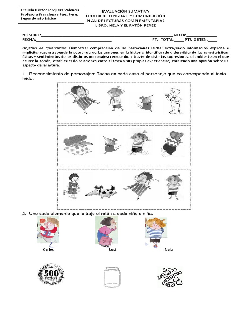 Prueba Nela y El Ratón Pérez | PDF | Ficción general