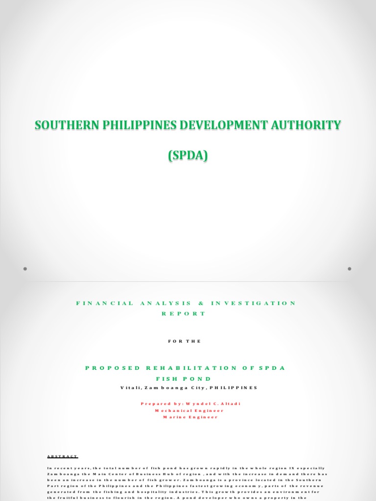 Southern Philippines Development Authority (SPDA) | Download Free PDF ...