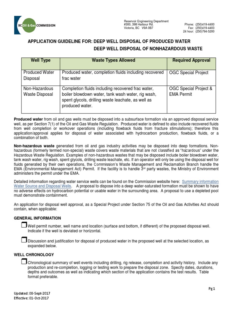 Disposal Water Wells | Download Free PDF | Petroleum Reservoir | Casing ...