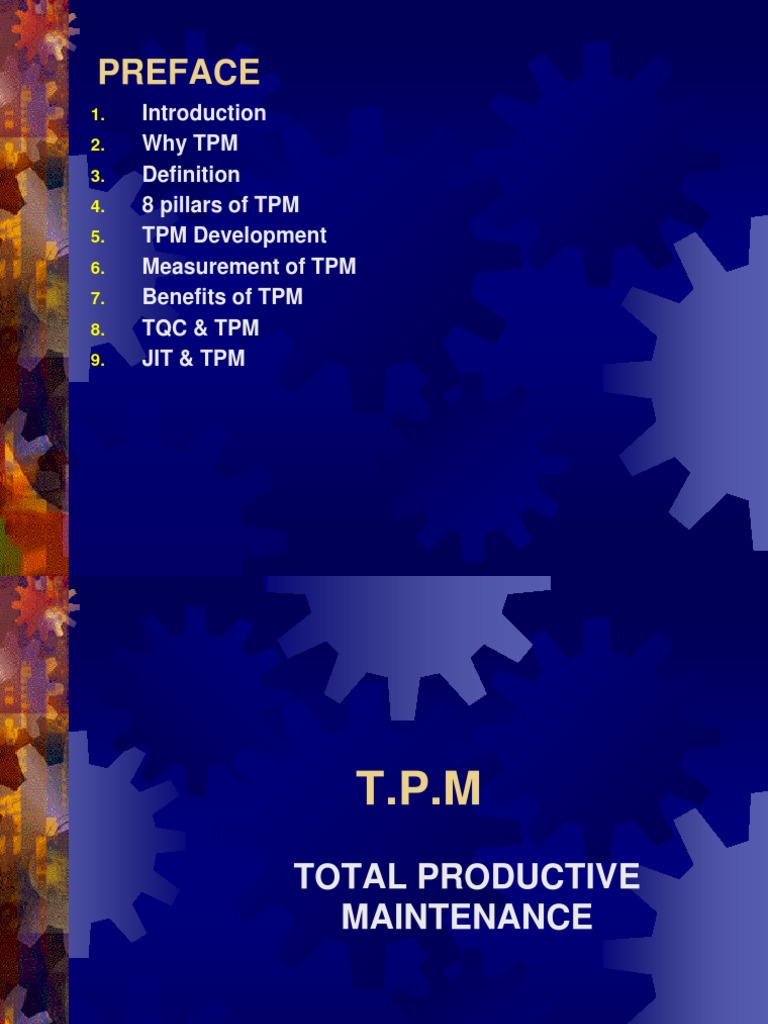 TPM Basic Scribd PDF | PDF | Reliability Engineering | Business