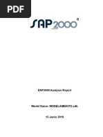 Sap2000 Modeling Sample | PDF | Cartesian Coordinate System | Concrete