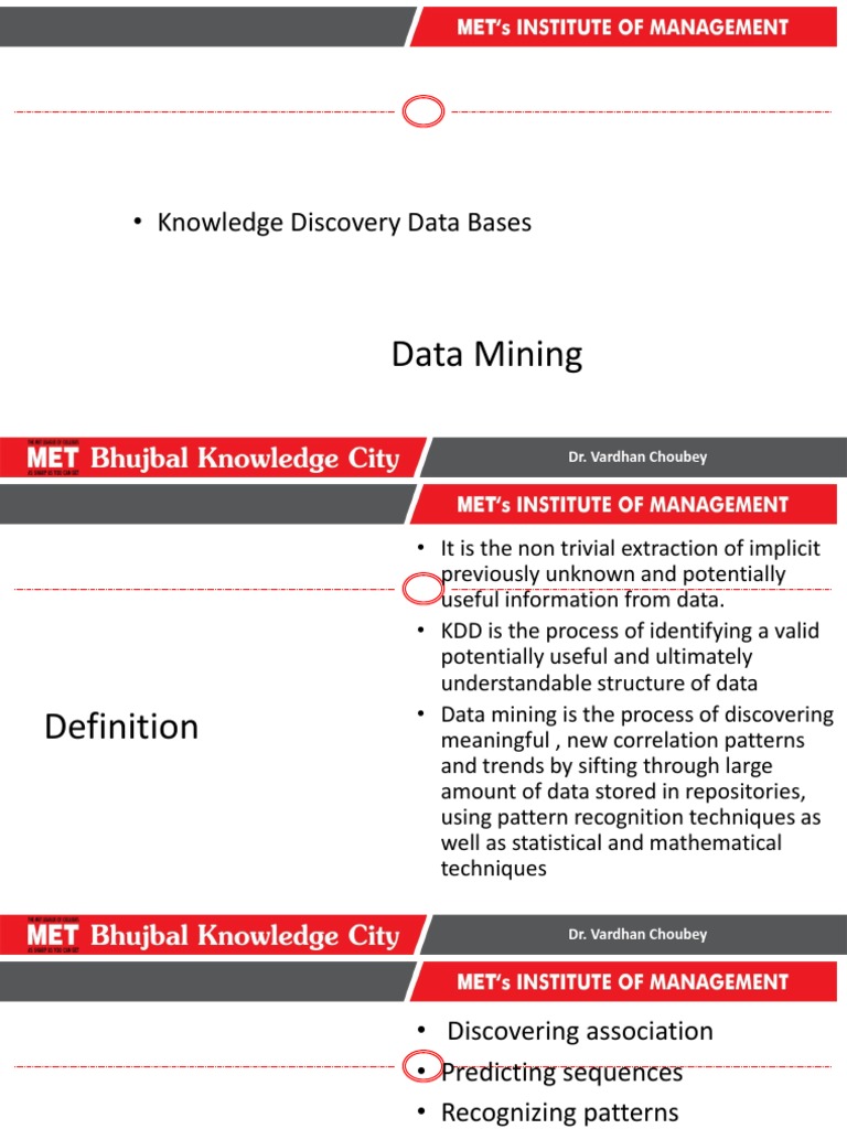 Knowledge Discovery Data Bases | PDF