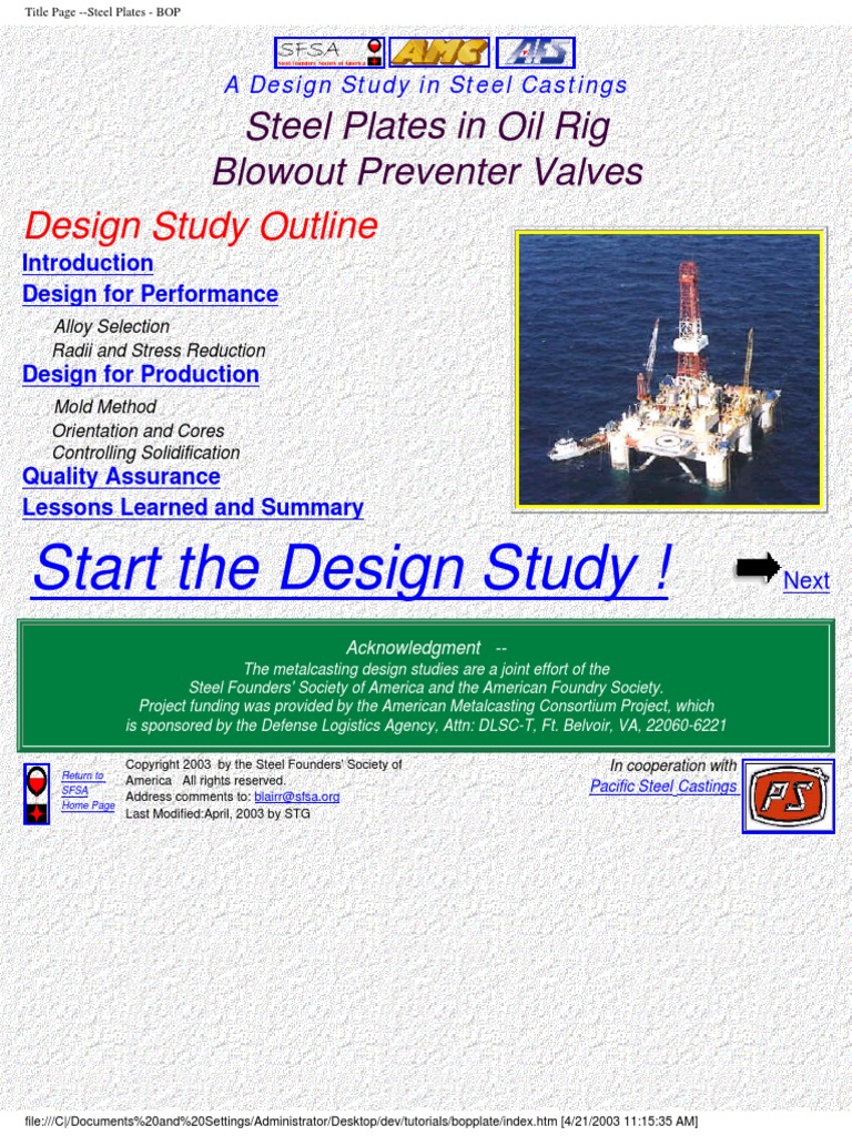 BOP Plate | PDF | Casting (Metalworking) | Metalworking