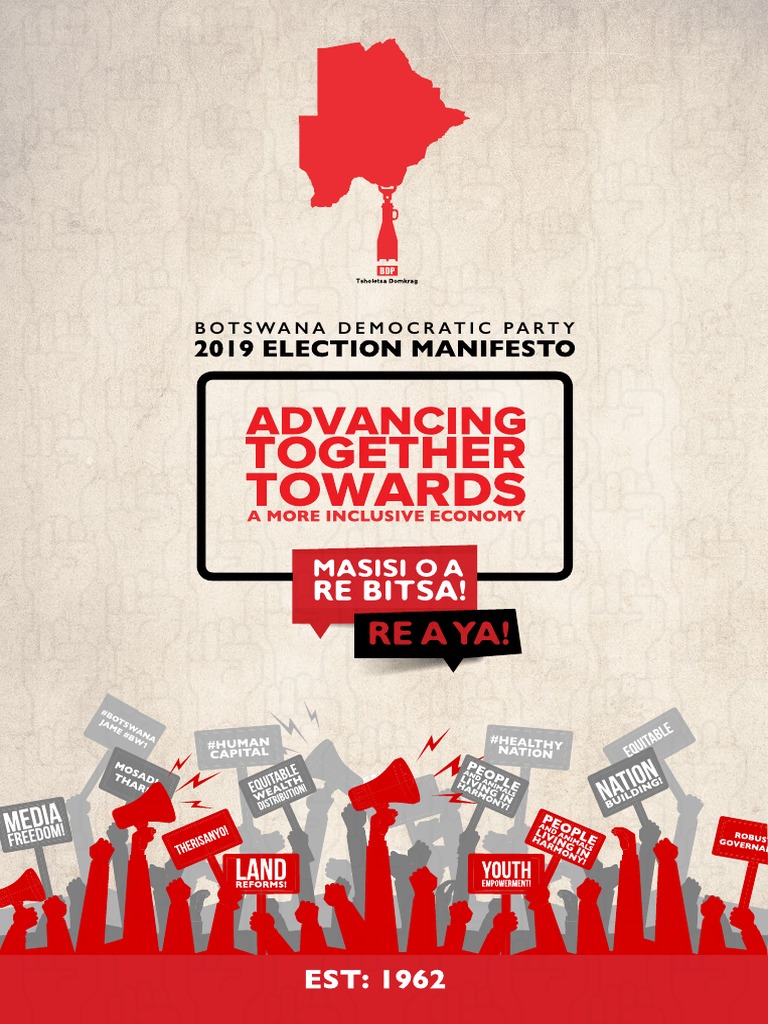 Bdp Manifesto | Botswana | Economic Development