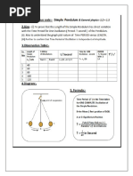 A Level Practical PDF | PDF | Pendulum | Physical Quantities