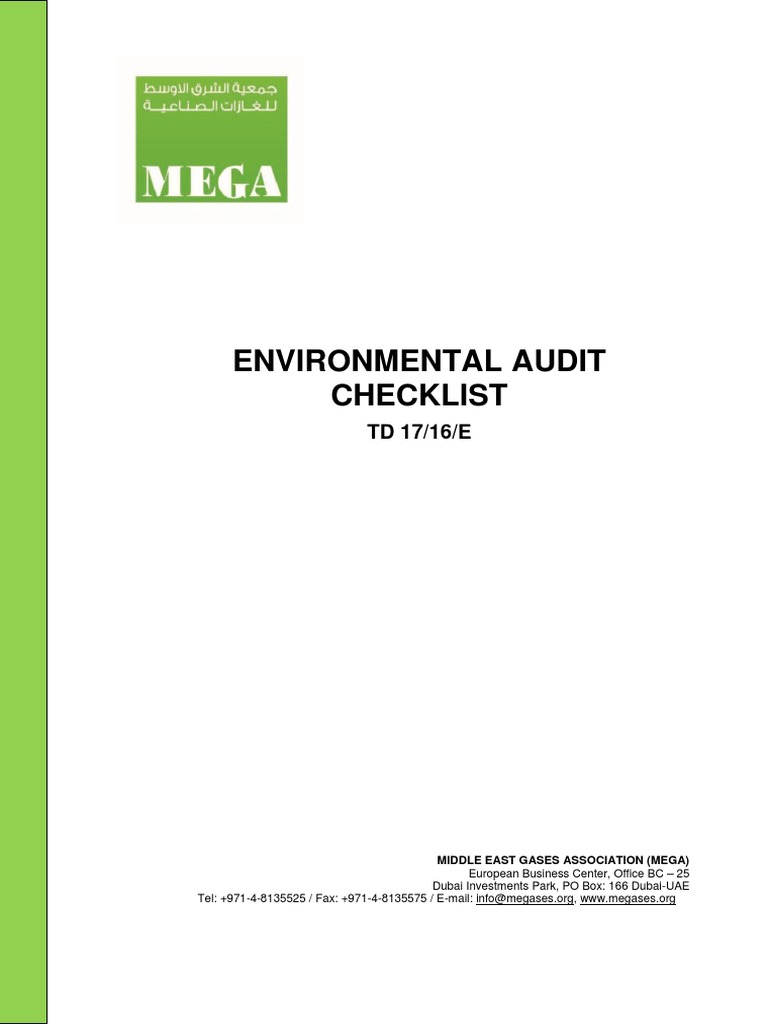 Environmental Audit Checklist PDF | PDF | Environmental Resource ...