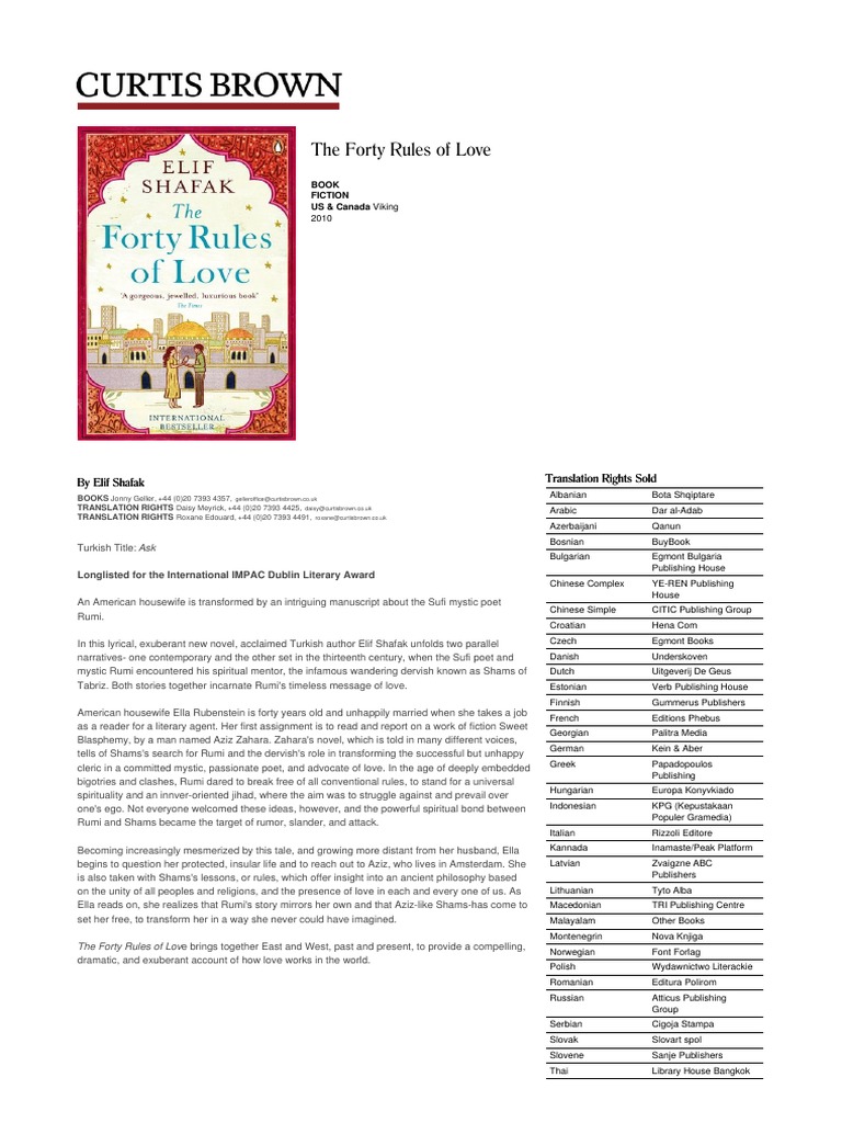 The Forty Rules of Love | PDF | Rumi | Languages
