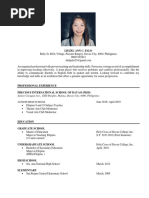 CV Deped Sample | PDF | Teachers | Classroom