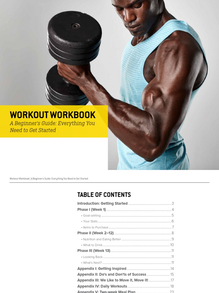 Beginner's Fitness Workbook Guide | PDF | Eating | Weight Training