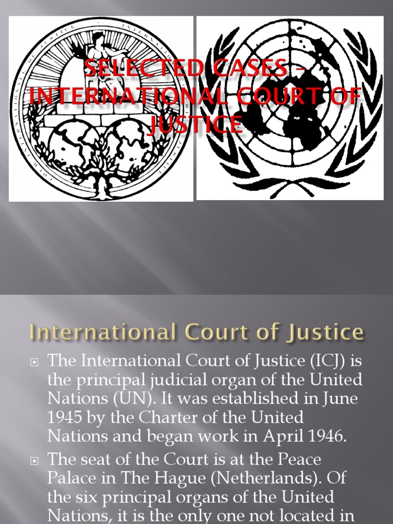 ICJ Overview and Corfu Channel Case | PDF | Public Law | International Law