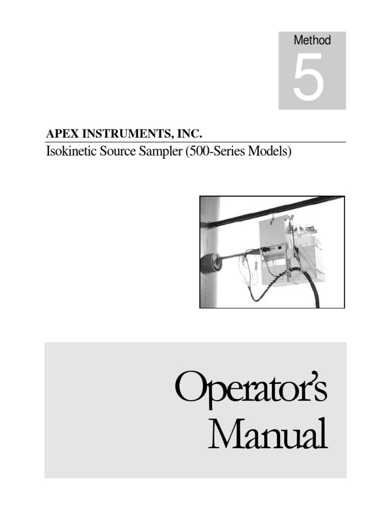 Operator Manual Stack Sampling | PDF | Electrical Connector | Pressure ...