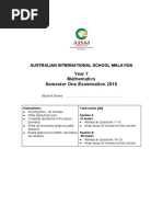 Year 7 Maths Revision Booklet | PDF | Area | Elementary Mathematics