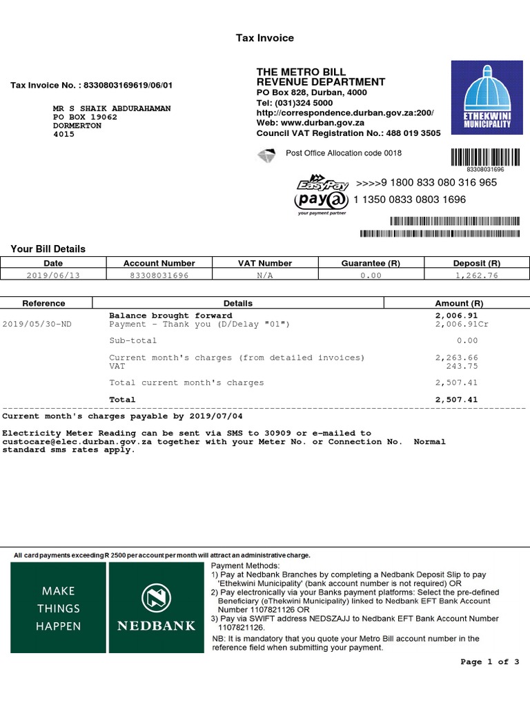 Proof of Address PDF | PDF | Invoice | Government Finances