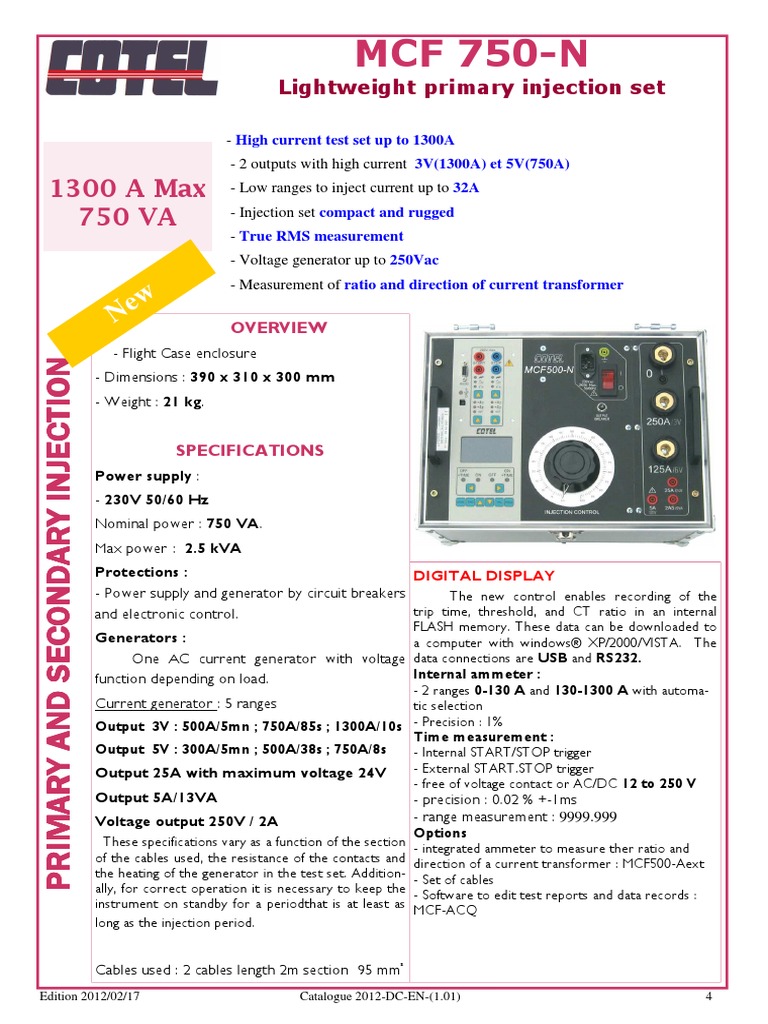MCF 750-N: 1300 A Max 750 VA | PDF | Power Supply | Electricity